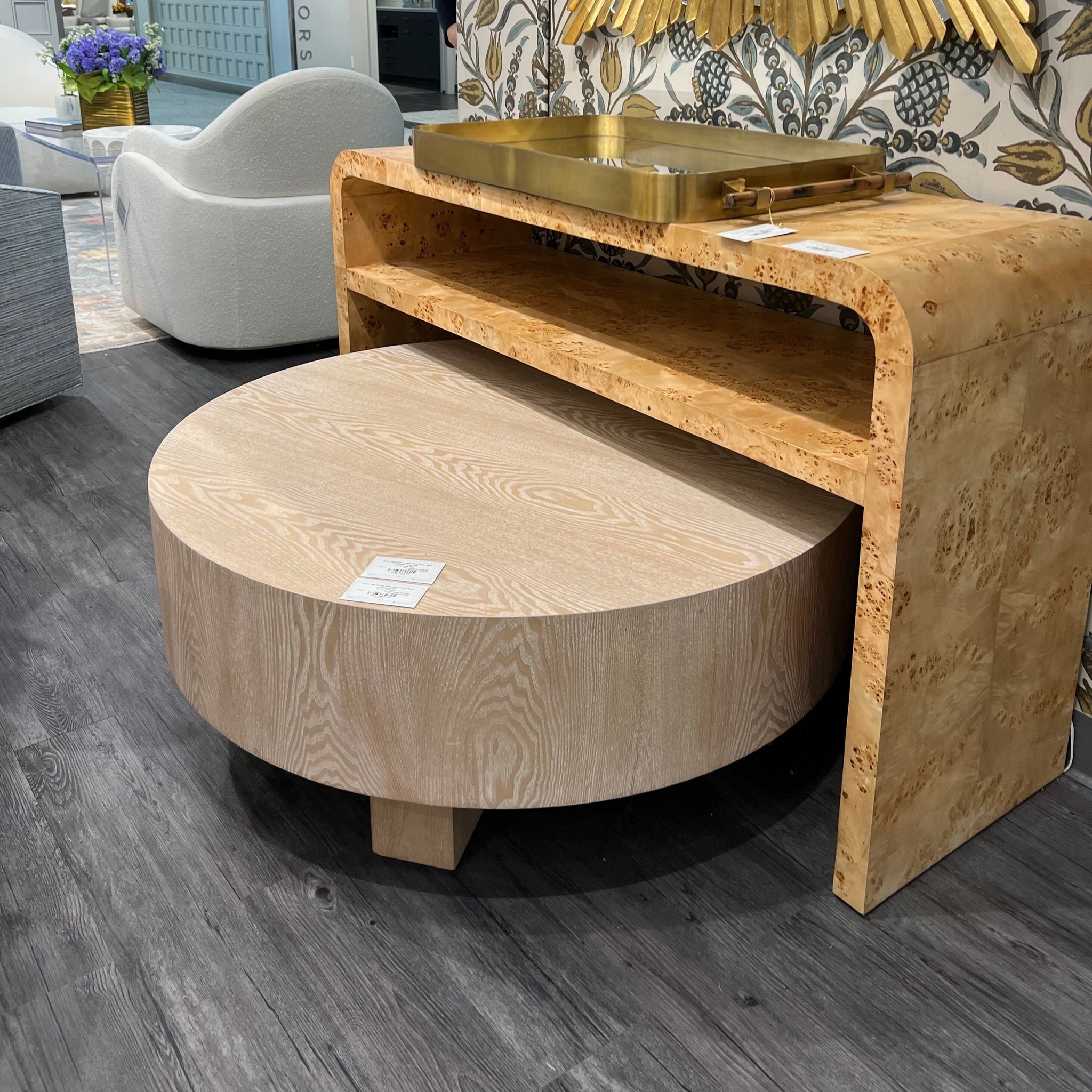 Worlds Away Oslo Coffee Table Light Cerused Oak – CLAYTON GRAY HOME