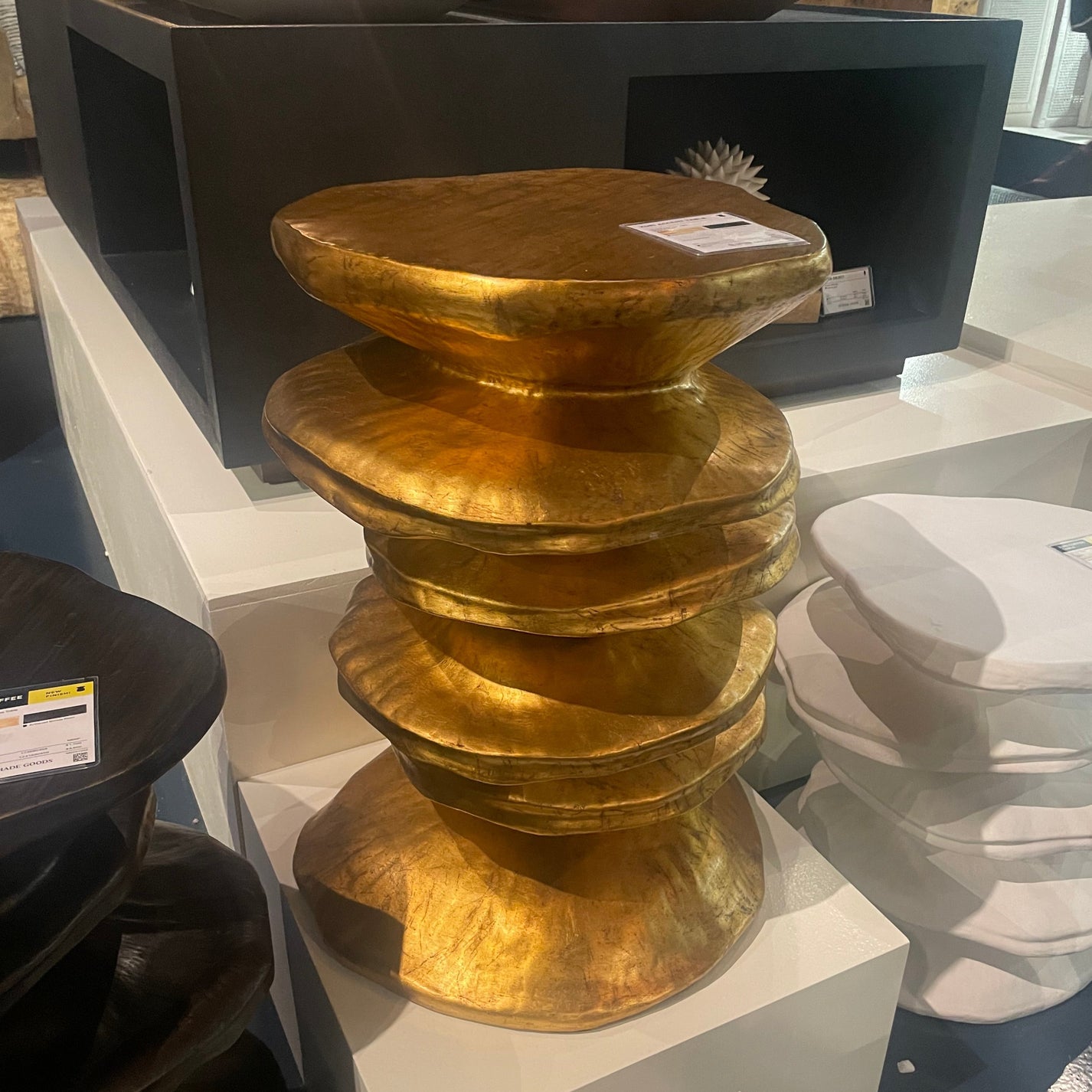 Made Goods Zuri Accent Table Aged Gold Resin – CLAYTON GRAY HOME