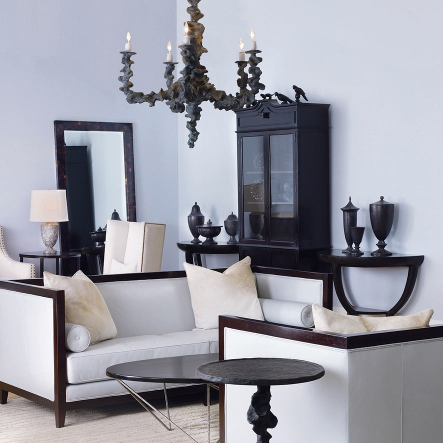 Oly Studio Fersen Half Table Black Resin – CLAYTON GRAY HOME