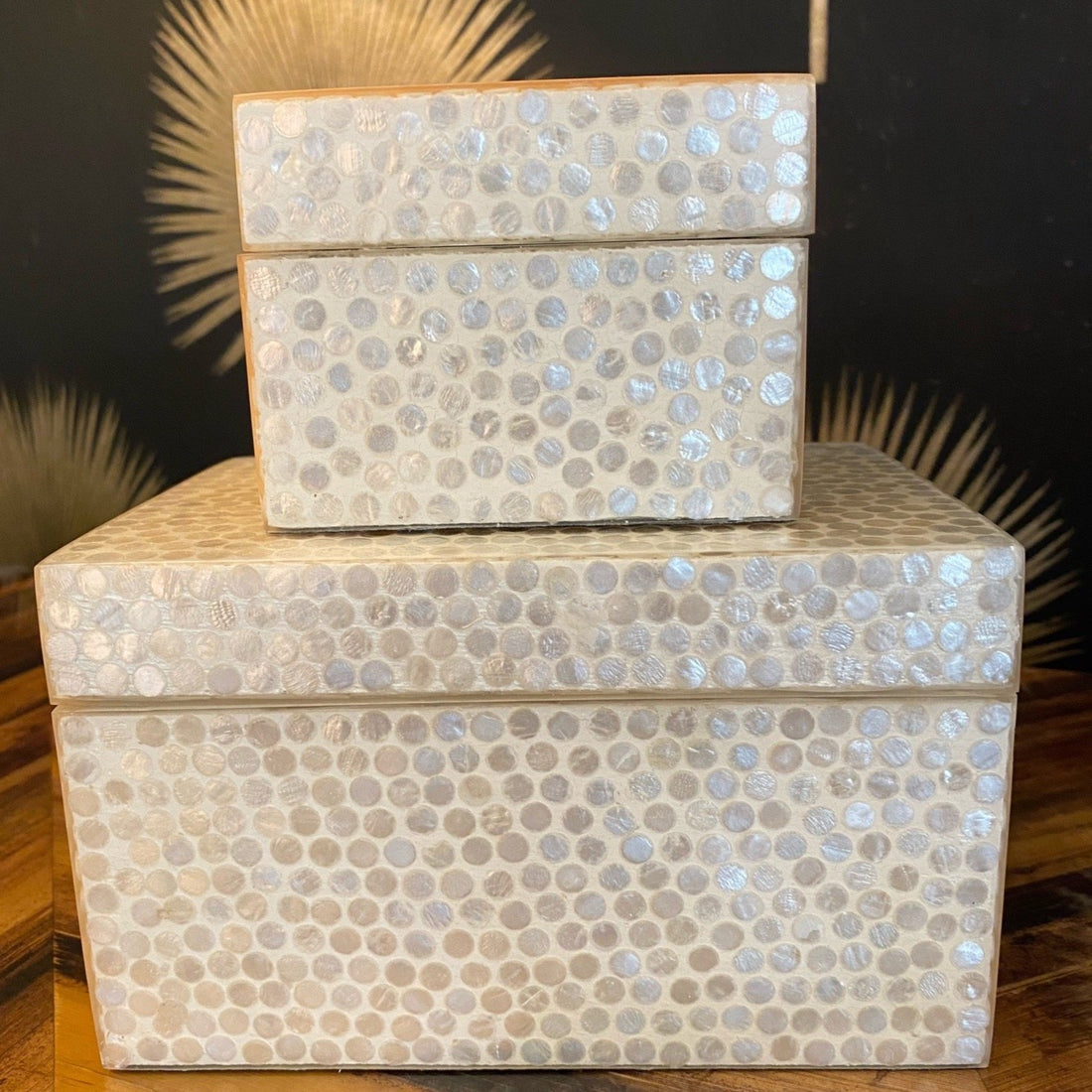 Made Goods Albus Box Set White Cream Capiz Shell – CLAYTON GRAY HOME