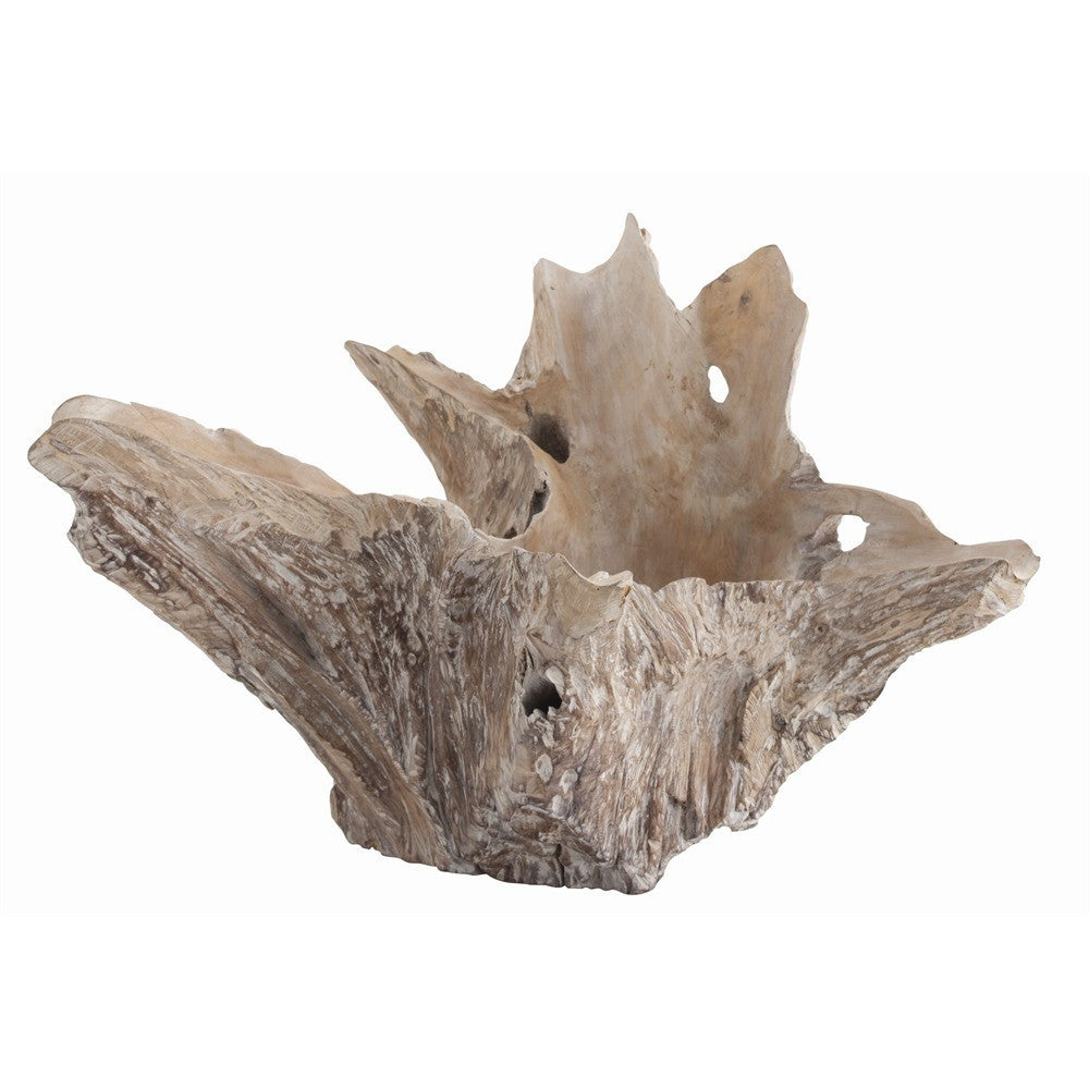 Arteriors Home Nantucket Bowl Whitewash Driftwood – CLAYTON GRAY HOME