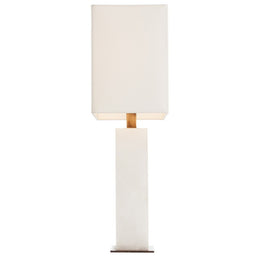 Arteriors Home Carson Lamp Alabaster and Vintage Brass – CLAYTON GRAY HOME