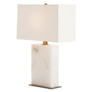 Arteriors Home Carson Lamp Alabaster and Vintage Brass – CLAYTON GRAY HOME