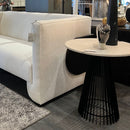 Arteriors Home Jaime End Table Black Iron and White Marble – CLAYTON ...