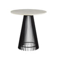 Arteriors Home Jaime End Table Black Iron and White Marble – CLAYTON ...