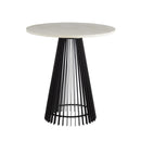 Arteriors Home Jaime End Table Black Iron and White Marble – CLAYTON ...