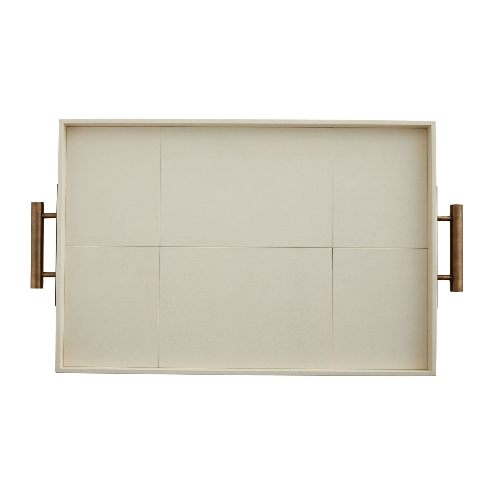 Arteriors Home Maxwell Tray Ivory Leather and Antique Brass – CLAYTON ...