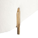 Arteriors Home Justin Bench White Hair on Hide and Antique Brass ...