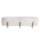 Arteriors Home Justin Bench White Hair on Hide and Antique Brass ...