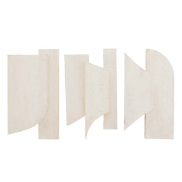 Arteriors Home Pierson Wall Plaques Whitewashed Mango Wood Set ...