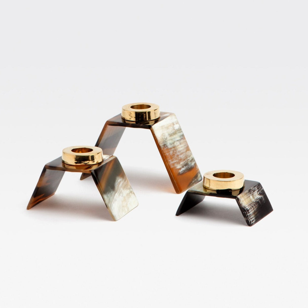 Blue Pheasant Callum Mixed Horn Candle Holder Set – CLAYTON GRAY HOME