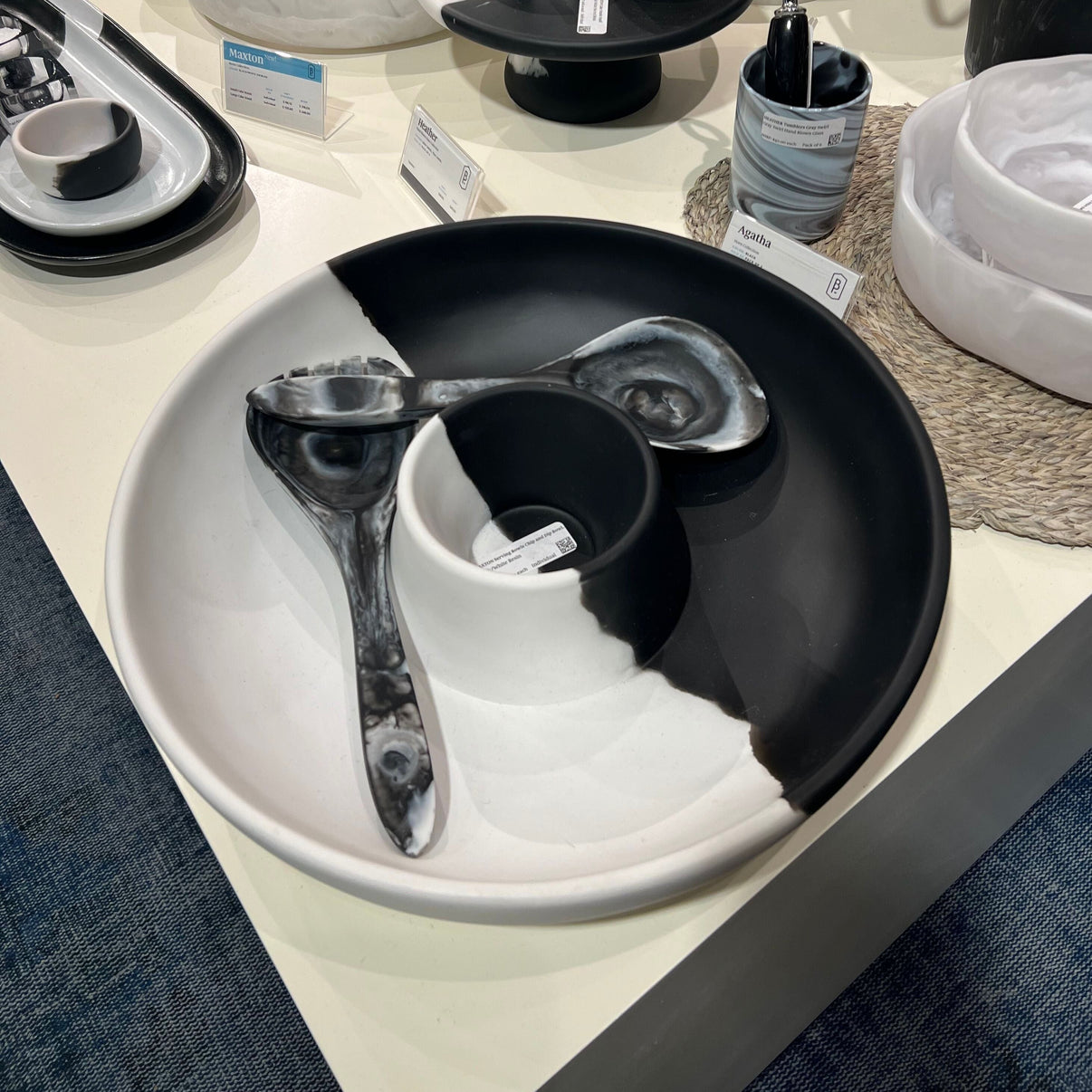 Blue Pheasant Maxton Chip and Dip Bowl – CLAYTON GRAY HOME