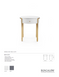 Villa & House Bodrum Side Table Vanilla – CLAYTON GRAY HOME