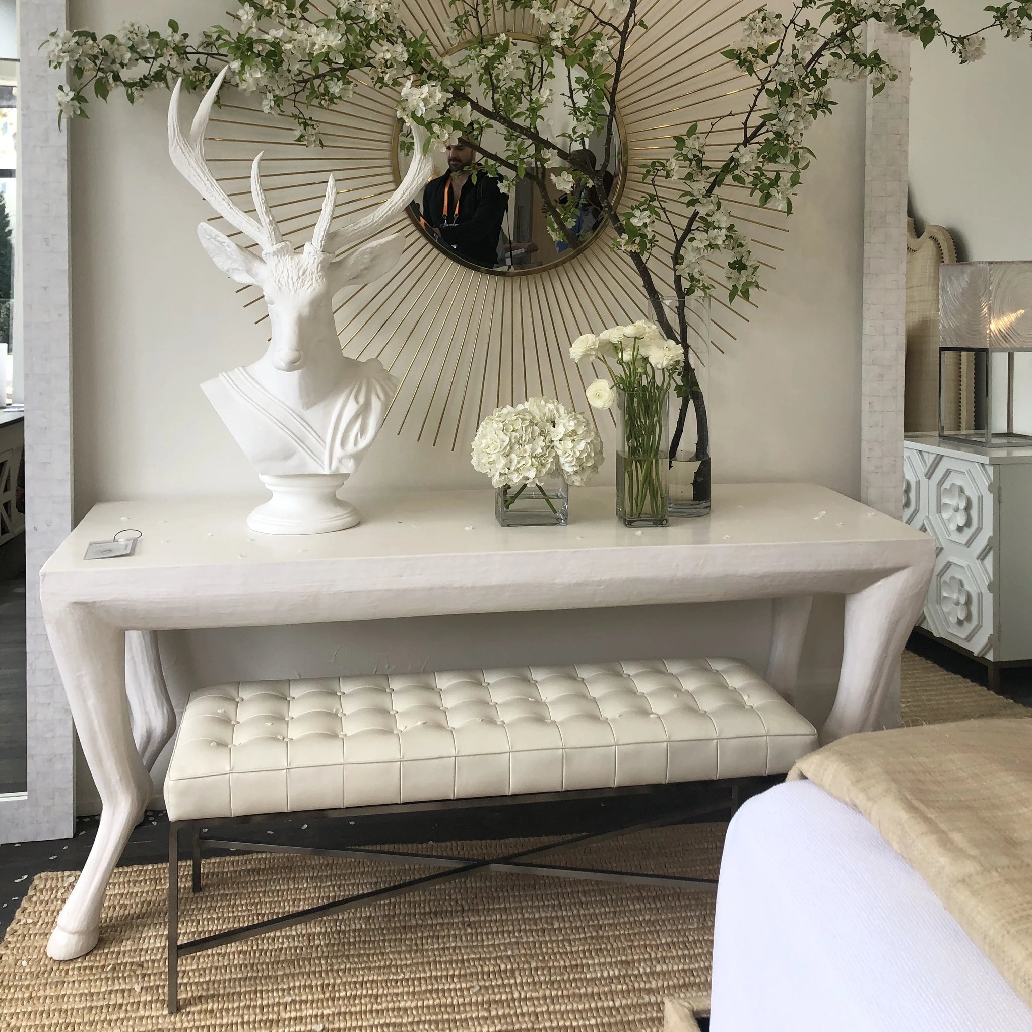 Oly Studio Faline Library Table Frost White – CLAYTON GRAY HOME