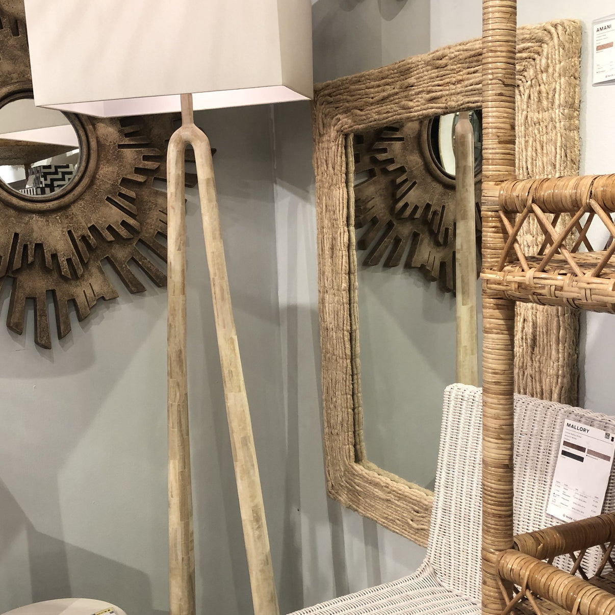 Made Goods Amani Mirror Bleached Abaca Rope – CLAYTON GRAY HOME