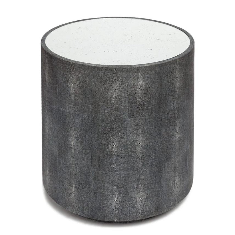 Made Goods Cara Side Table Cool Grey Faux Shagreen – CLAYTON GRAY HOME