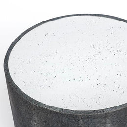 Made Goods Cara Side Table Cool Grey Faux Shagreen – CLAYTON GRAY HOME