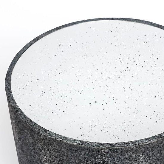 Made Goods Cara Side Table Cool Grey Faux Shagreen – CLAYTON GRAY HOME