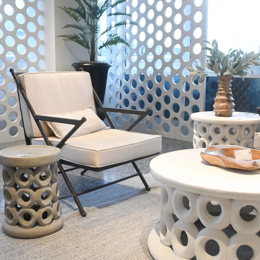 Made Goods Dagen Side Table Flat White Stone – CLAYTON GRAY HOME