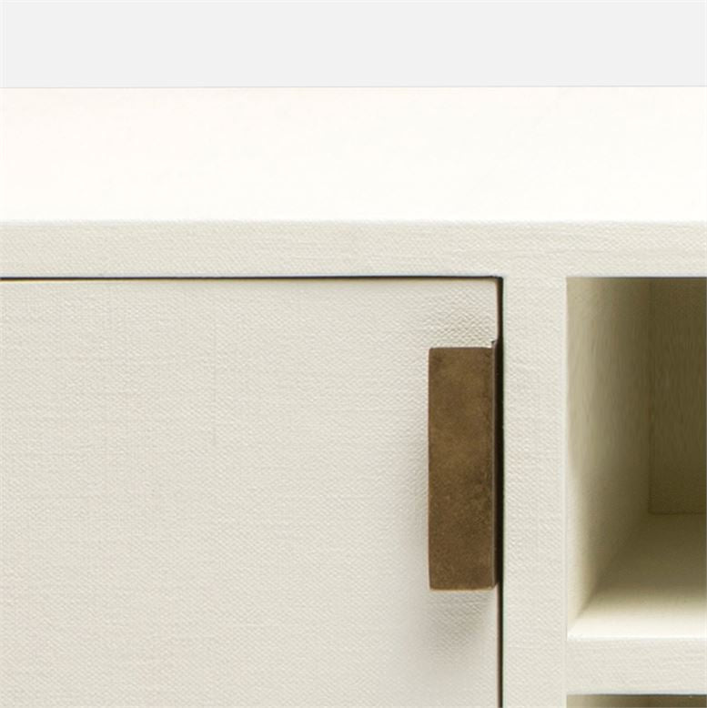 Made Goods Fonso Buffet Cabinet White Faux Belgian Linen – CLAYTON GRAY ...