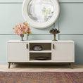Made Goods Fonso Buffet Cabinet White Faux Belgian Linen – CLAYTON GRAY ...
