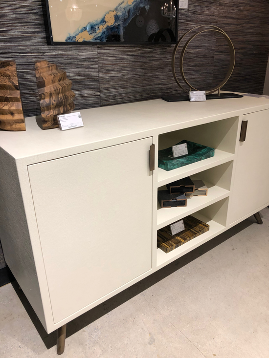 Made Goods Fonso Buffet Cabinet White Faux Belgian Linen – CLAYTON GRAY ...