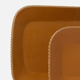 Made Goods Georgia Tray Set Aged Camel Leather – CLAYTON GRAY HOME