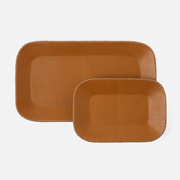 Made Goods Georgia Tray Set Aged Camel Leather – CLAYTON GRAY HOME