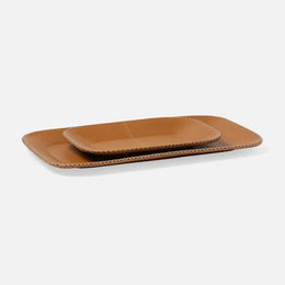 Made Goods Georgia Tray Set Aged Camel Leather – CLAYTON GRAY HOME