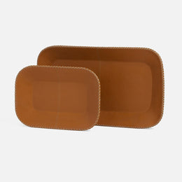 Made Goods Georgia Tray Set Aged Camel Leather – CLAYTON GRAY HOME