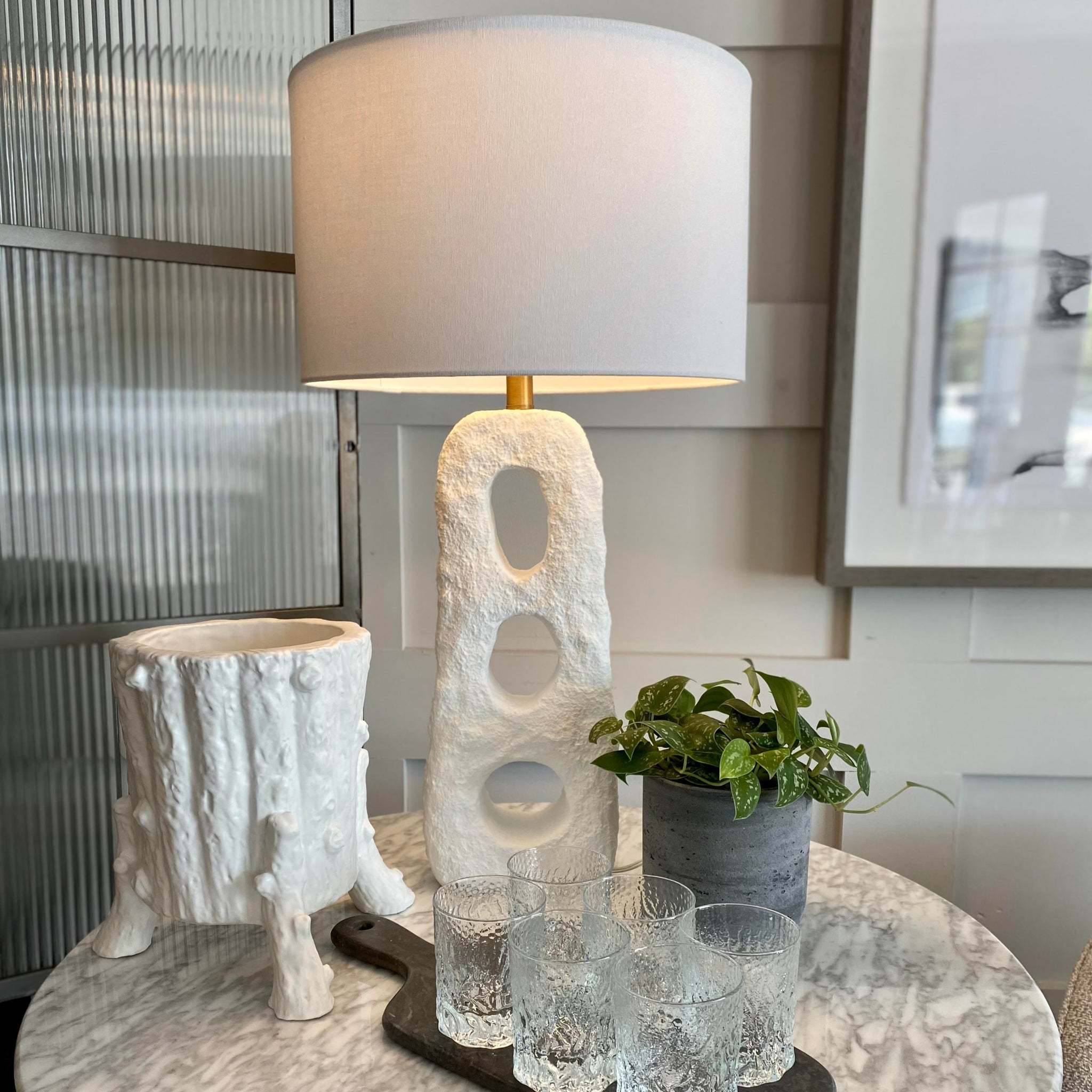 Made Goods Gregos Lamp Matte White Resin – CLAYTON GRAY HOME