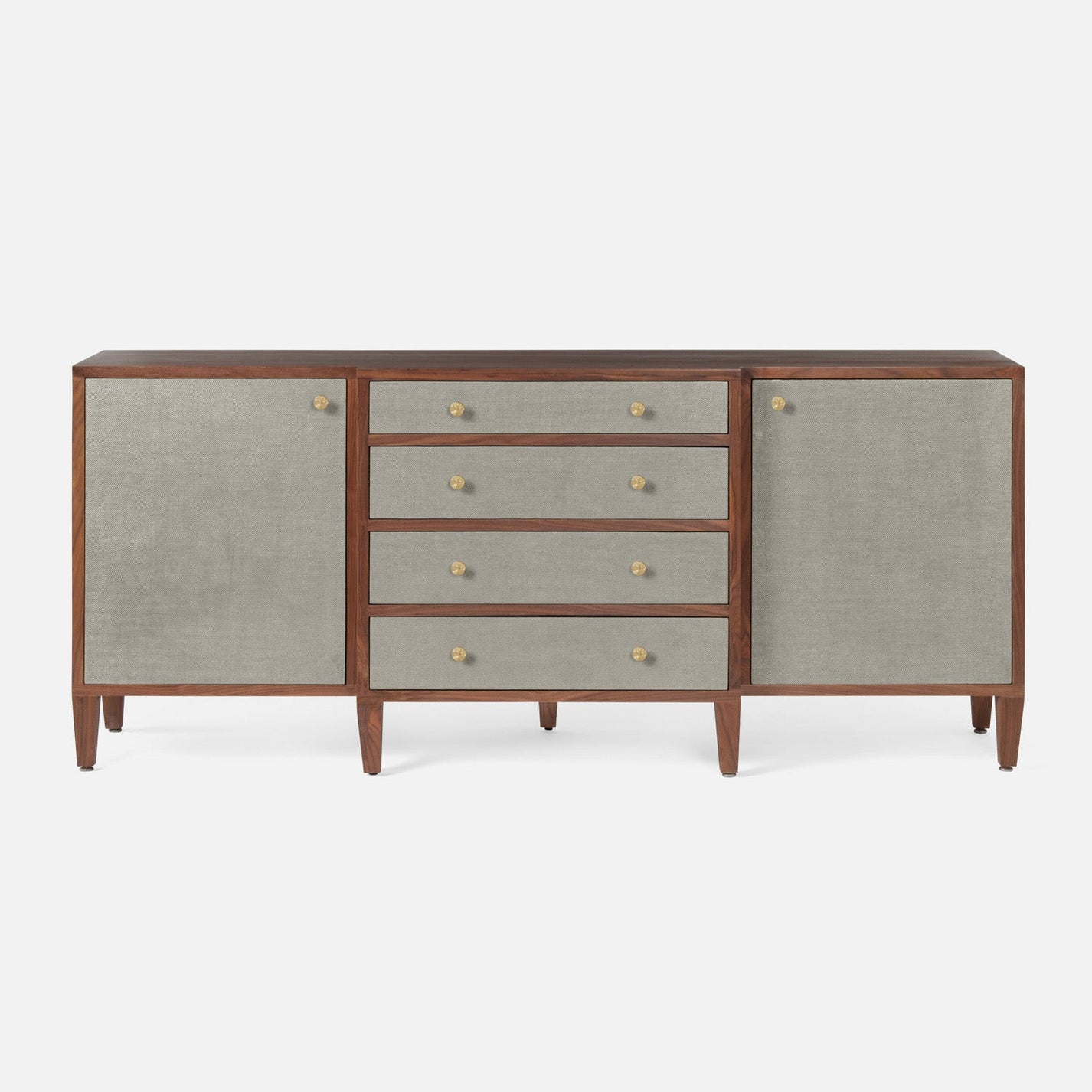 Made Goods Hillard Cabinet Castor Gray Faux Canvas – CLAYTON GRAY HOME