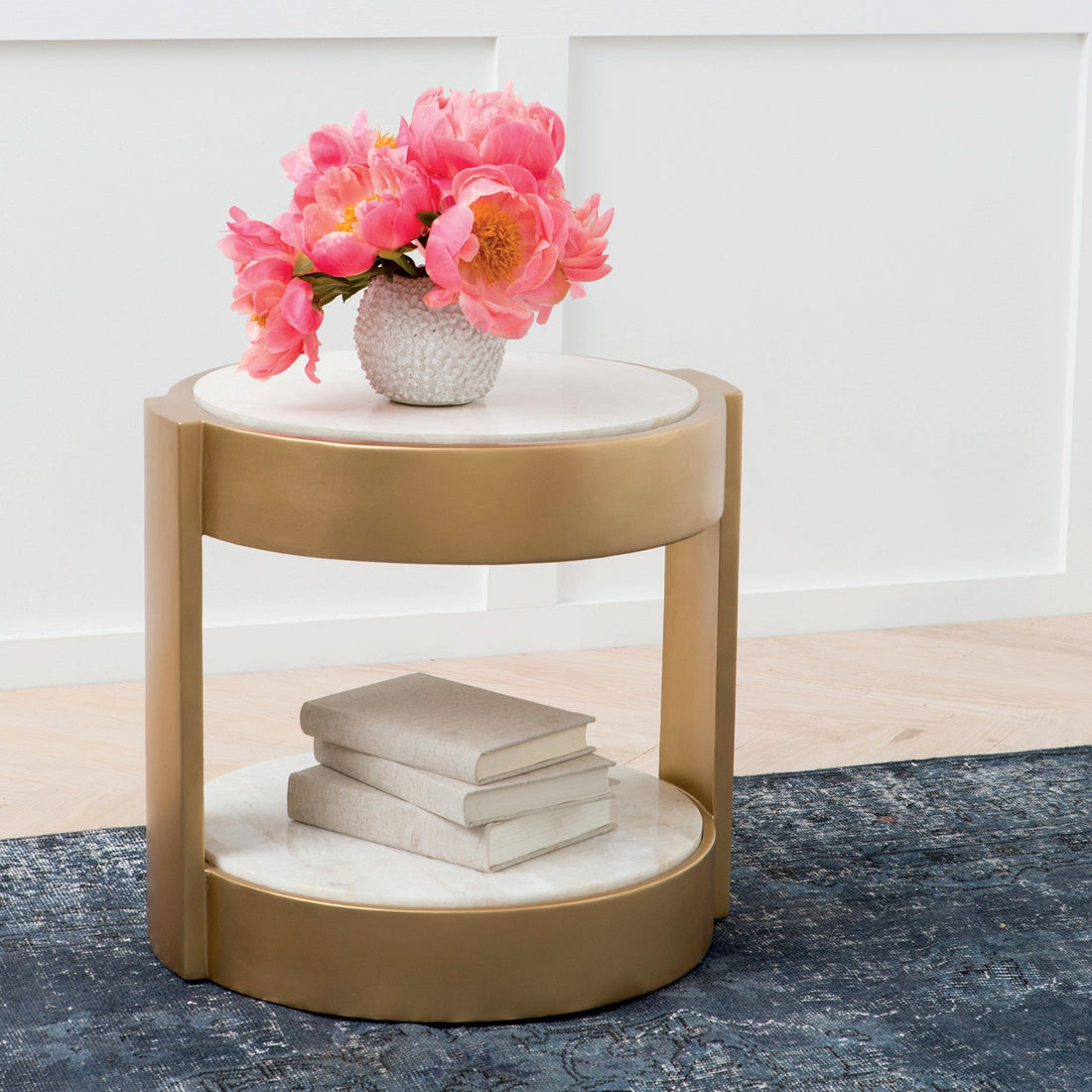 Made Goods Kade Side Table White Stone – CLAYTON GRAY HOME