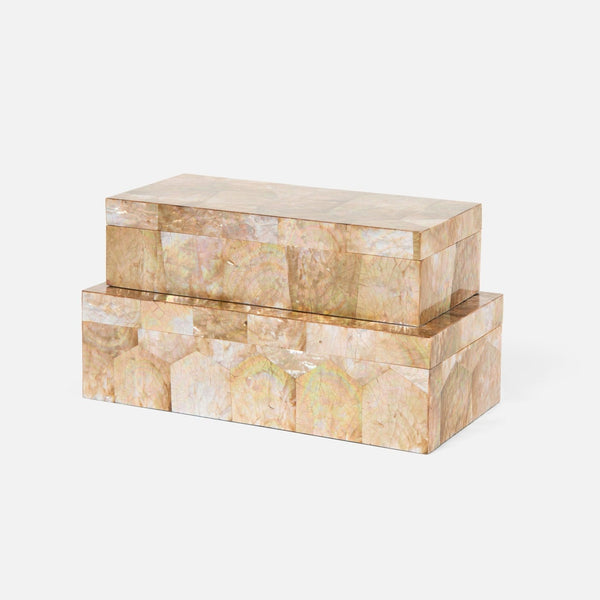Made Goods Palma Box Set Brown Lip Crackled Shell – CLAYTON GRAY HOME