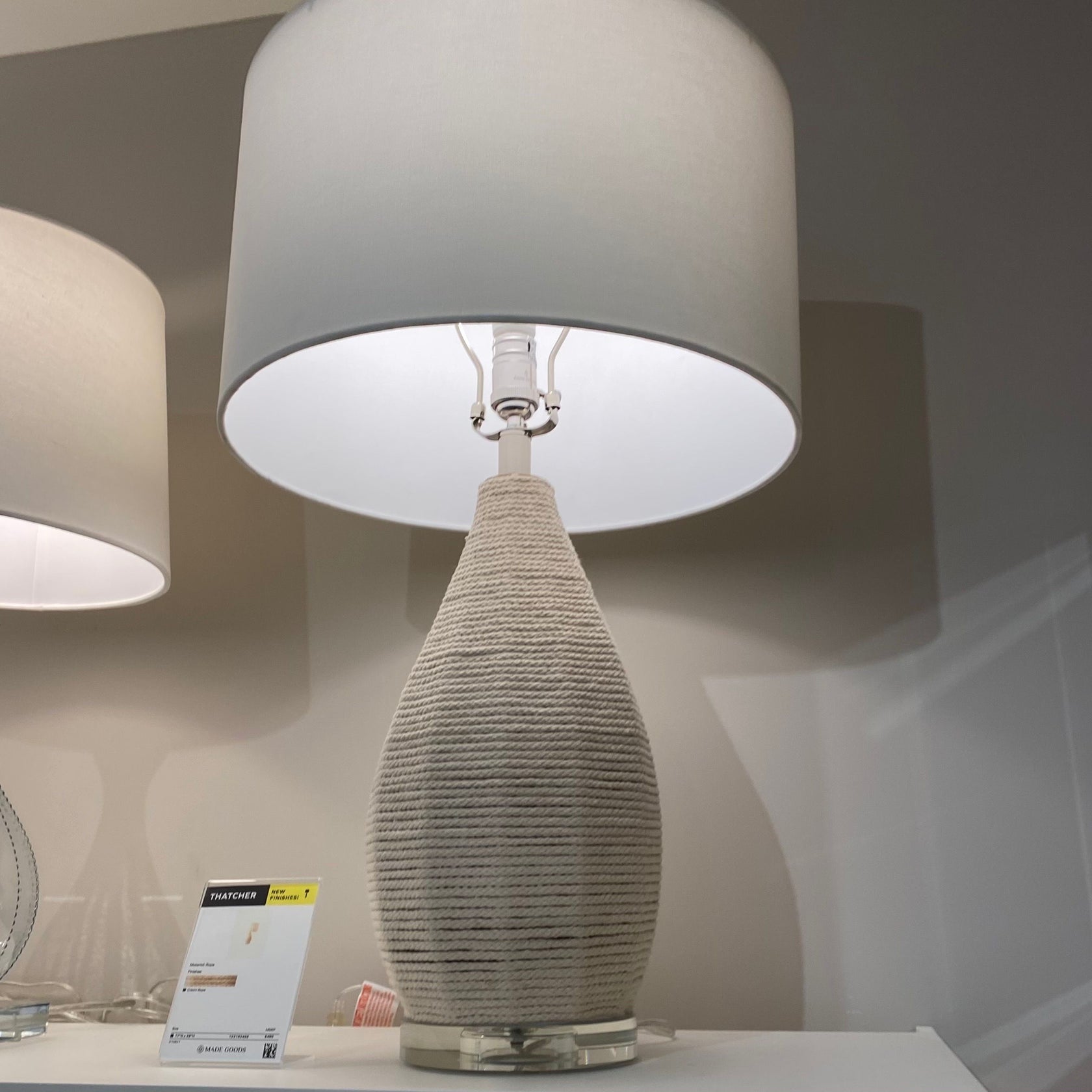 Made Goods Thatcher Table Lamp Cream Rope – CLAYTON GRAY HOME