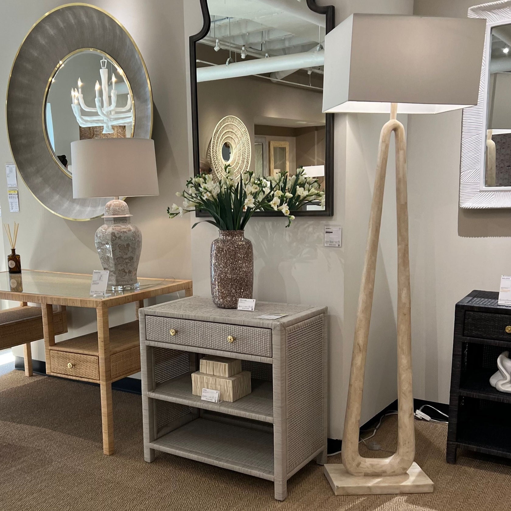 Made Goods Weldon Floor Lamp Light Mix Wood Stone – CLAYTON GRAY HOME