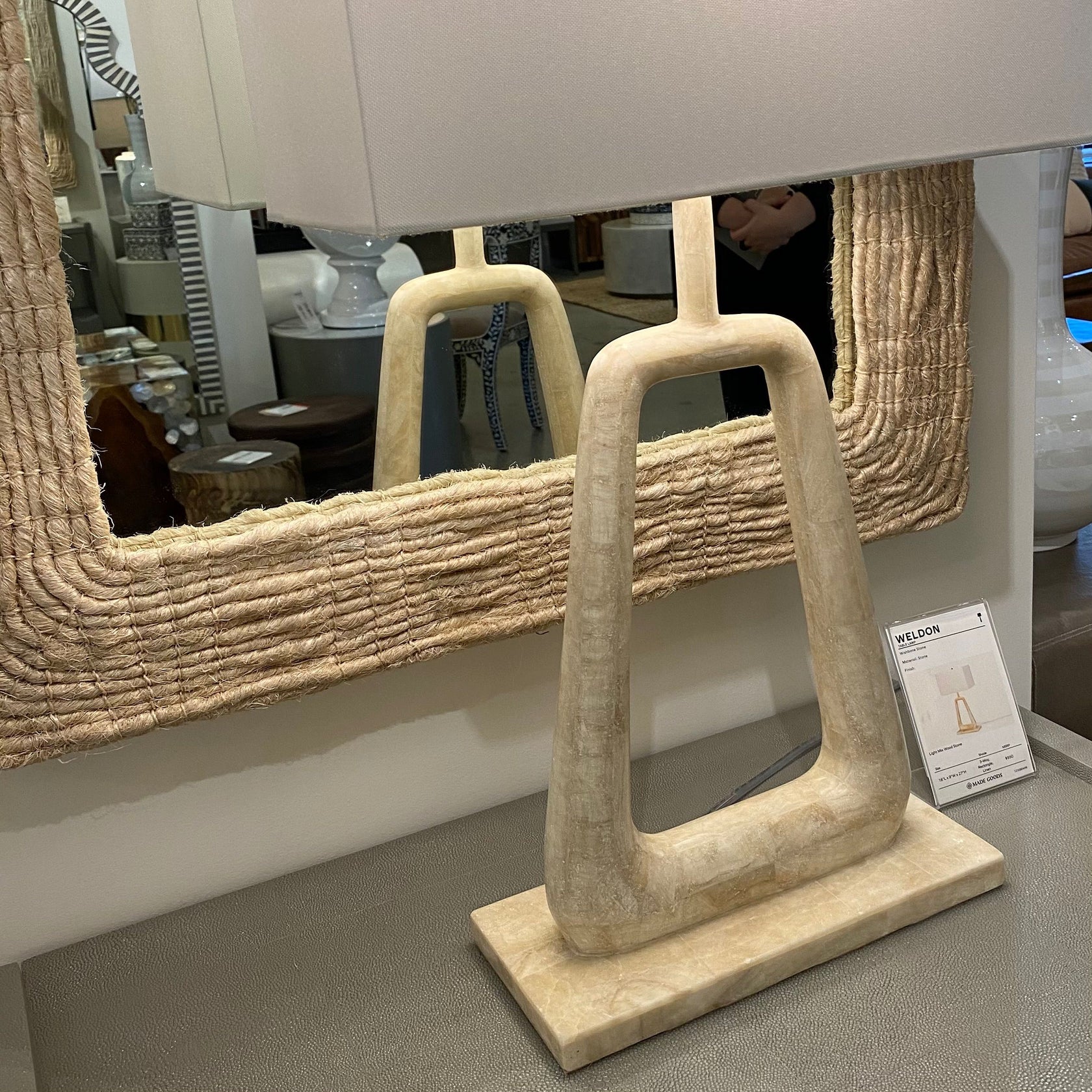 Made Goods Weldon Table Lamp Light Mix Wood Stone – CLAYTON GRAY HOME