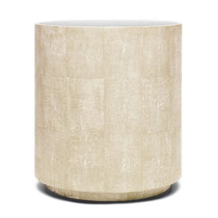 Made Goods Cara Side Table Ivory Faux Shagreen – CLAYTON GRAY HOME