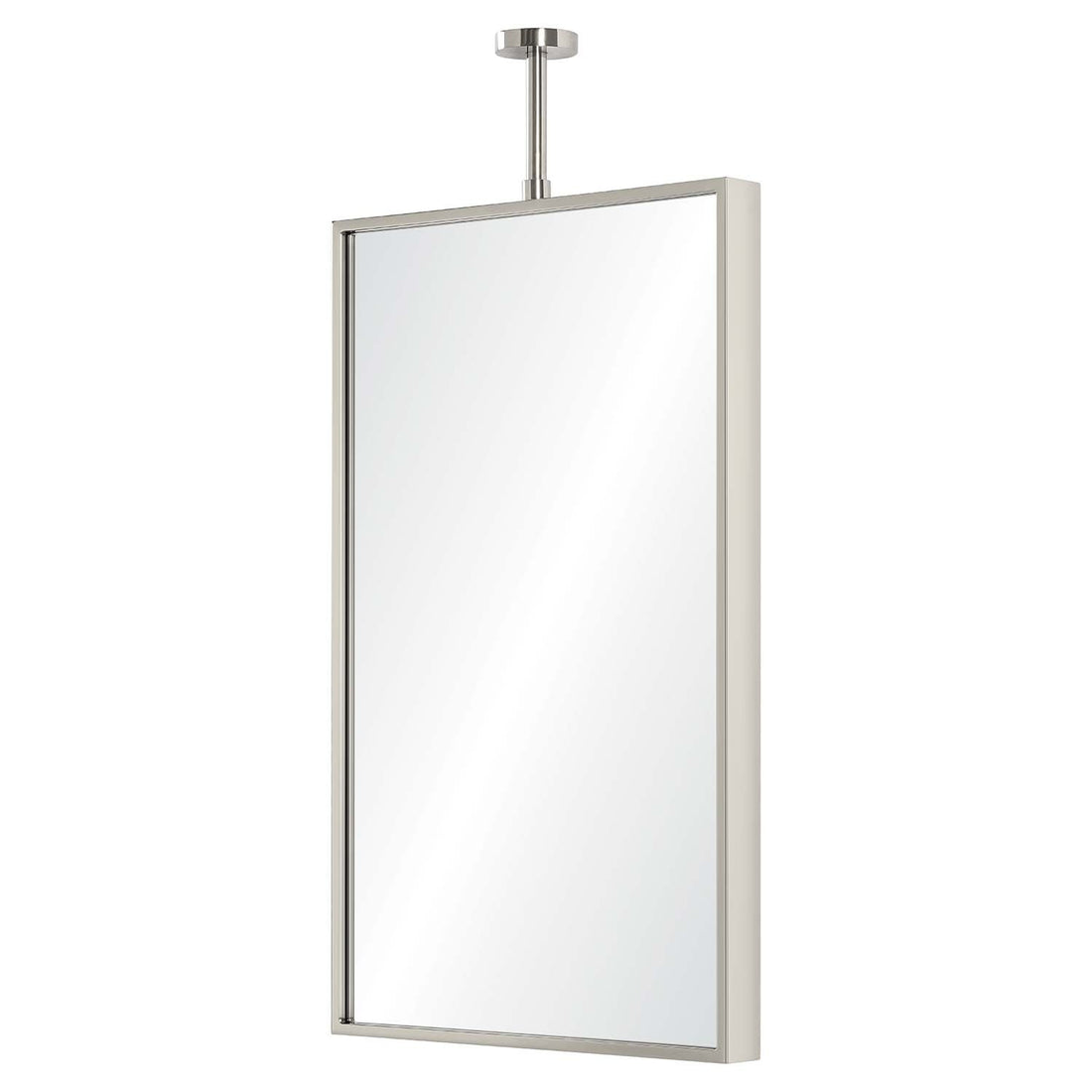 Clayton Gray Home Ceiling Mount Mirror Polished Stainless Steel ...