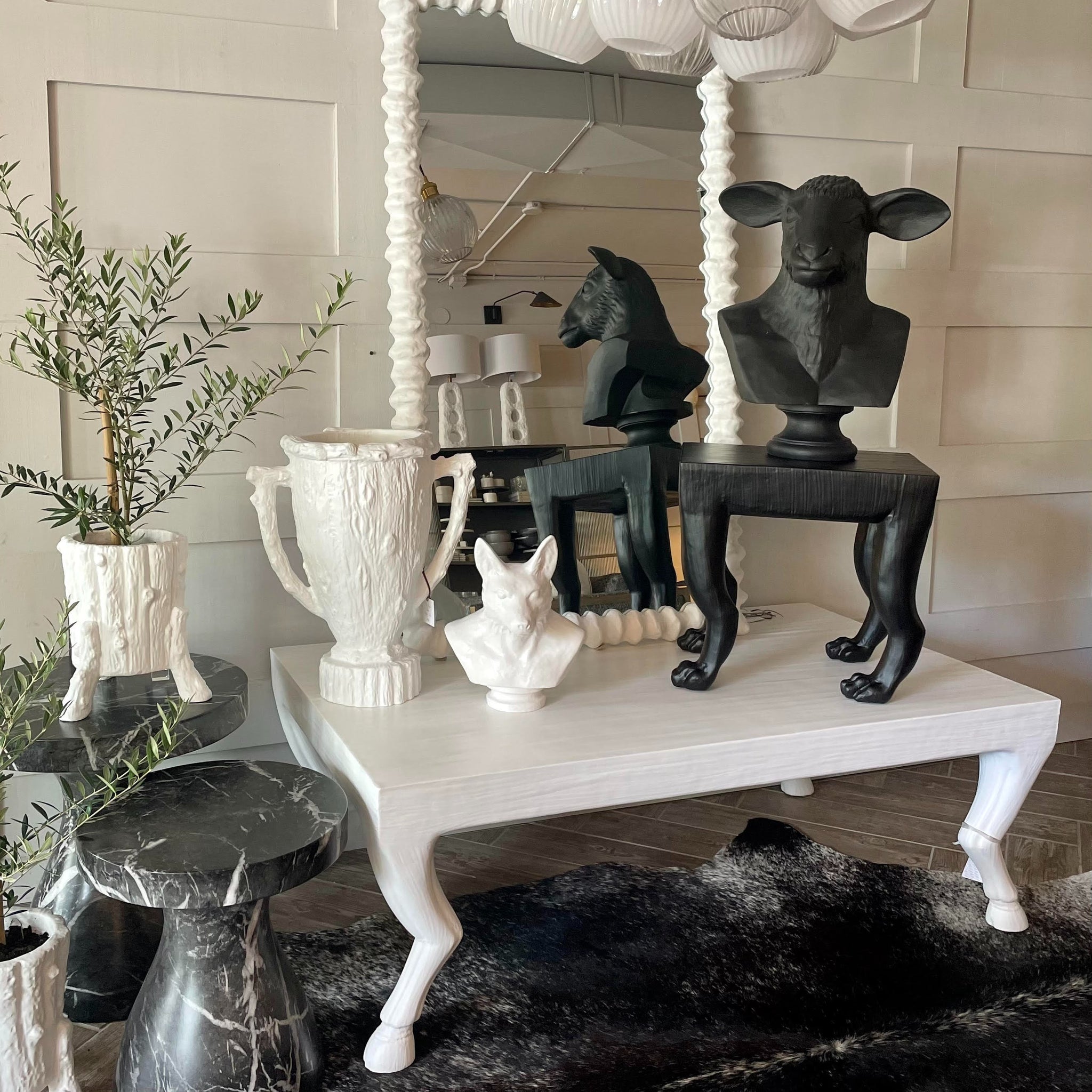 Oly Studio Clyde Mirror White - multiple options – CLAYTON GRAY HOME