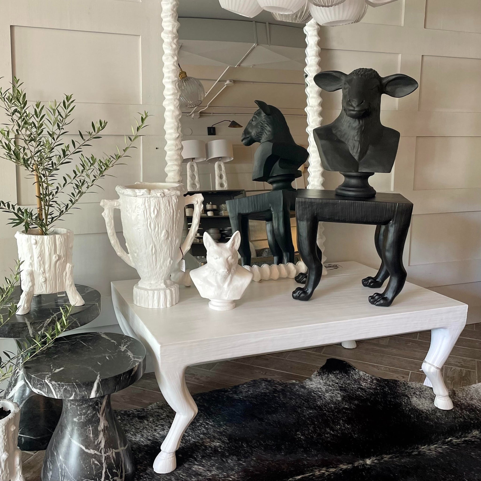 Oly Studio Faline Cocktail Table Frost White – CLAYTON GRAY HOME