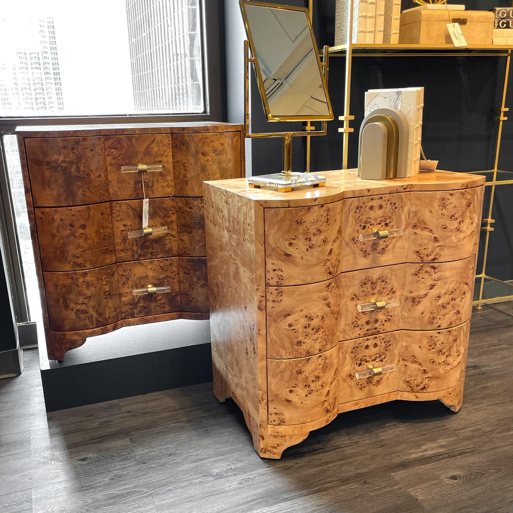 Worlds Away Calvin Side Table Burl Wood – CLAYTON GRAY HOME